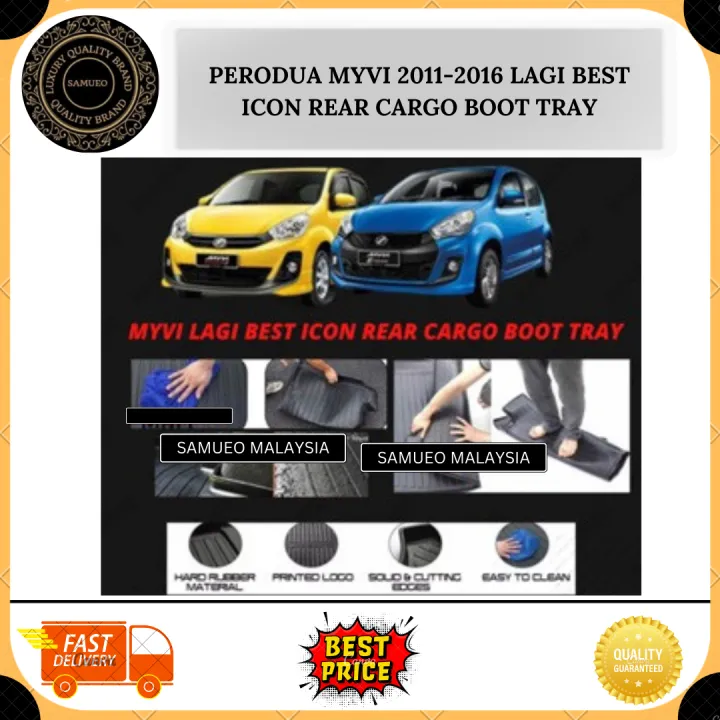 PERODUA MYVI 2011 - 2016 LAGI BEST ICON REAR CARGO BOOT TRAY CAR ...