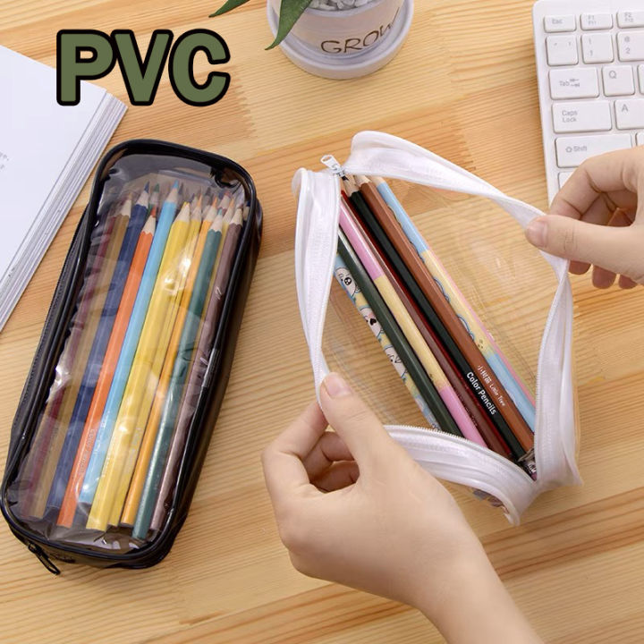 Transparent Pen Case Pencil Case Waterproof Dust-Proof Simple Pvc ...