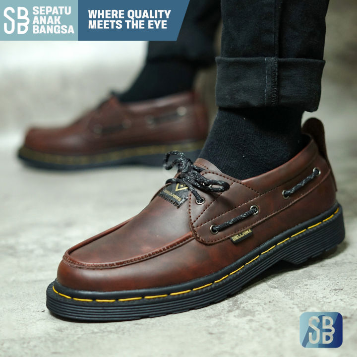 SABANG - SEPATU DOCMART PRIA KULIT - LOAFERS KERJA KANTOR DINAS RESMI ...