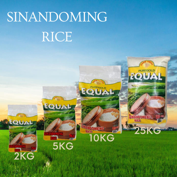 EQUAL Sinandomeng Rice 25kg,10kg,5kg,2kg | Lazada PH