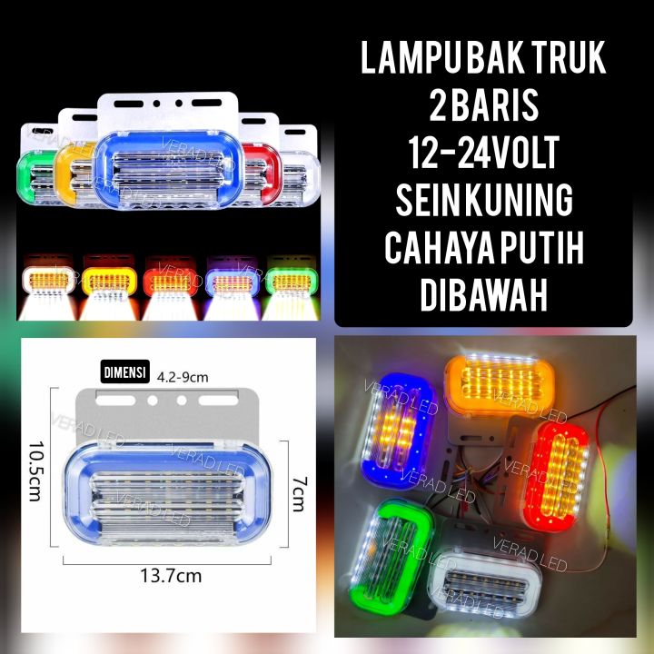 LAMPU BAK TRUK 24VOLT SEIN RUNNING GRADE AAA KUNING PUTIH | Lazada Indonesia
