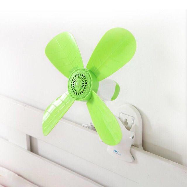 ACB Portable Clip Electric Mini Fans CLIP WALL STAND Fan Four-leaf fan ...