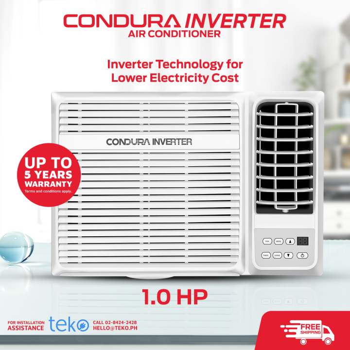 Condura Compact Inverter, 1.0HP Window Air Conditioner | Lazada PH
