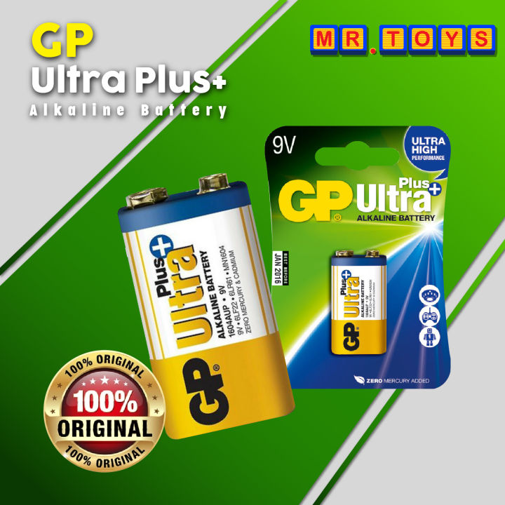 Original GP Ultra Plus Alkaline 9V Battery Smart Tag Digital Gadget ...