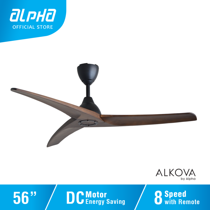 ALPHA Alkova - ASTA 3B 56 Inch DC Motor Ceiling Fan with 3 Blades (8 ...