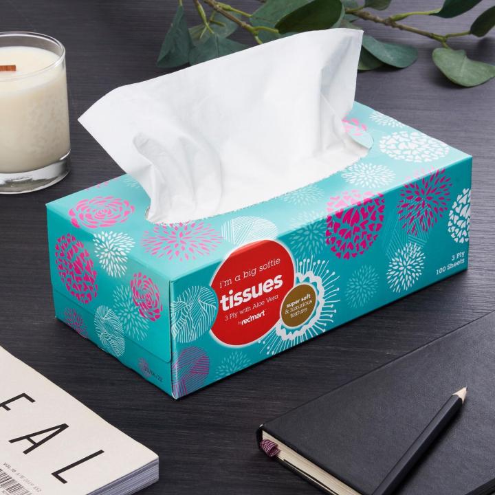 RedMart Super Soft Aloe Vera 3Ply Facial Tissue Paper - 5 Boxes ...