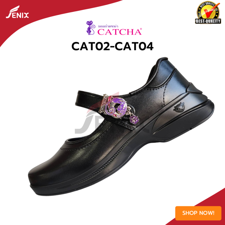 รองเท้านักเรียนหญิงแคทช่า Catcha รุ่น CAT02,CAT03,CAT04 รุ่นใหม่ล่าสุด 2025 | Lazada.co.th