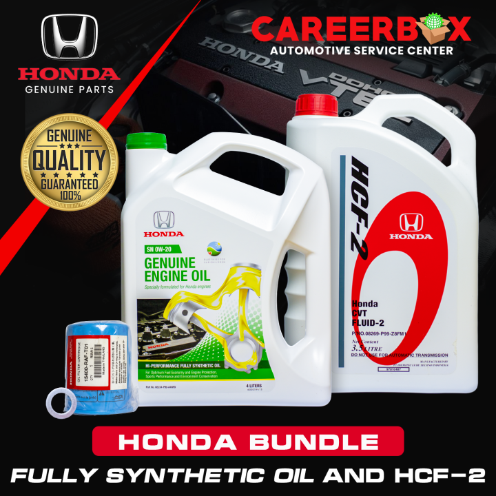 Honda Genuine Fully Synthetic Engine Oil 4liters and HCF2 3.5 liters ...