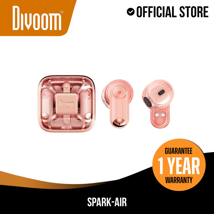 Divoom Spark-Air Wireless Earphones Pink | Lazada PH