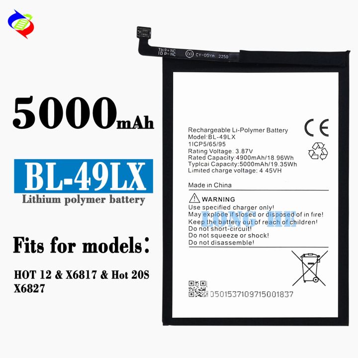 INFINIX HOT 12 20S X6817 X6827 BL-49LX Battery | Lazada PH