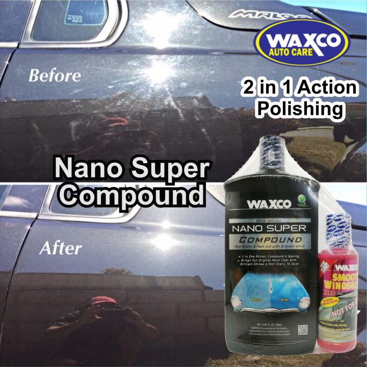 WAXCO Nano Super Compound 2in1 Action Polishing - 500ml | Lazada