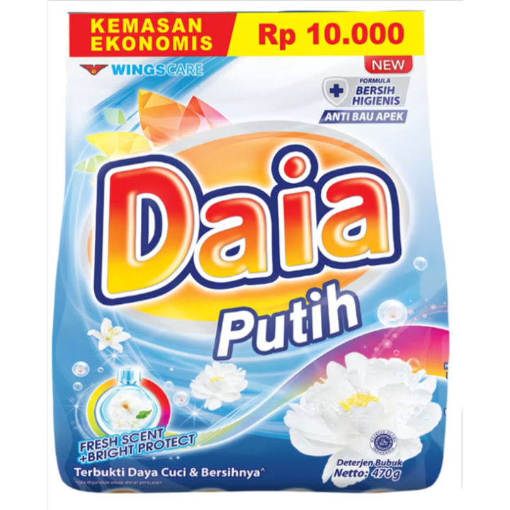 Daia Detergen + Softener 470gr Ekonomis 10 Ribuan Detergen Bubuk ...