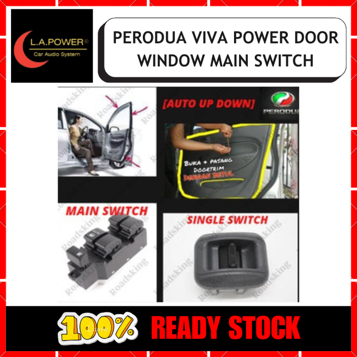 PERODUA VIVA POWER DOOR WINDOW MAIN SWITCH 100% MALAYSIA [AUTO UP DOWN ...