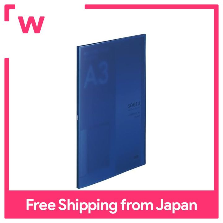 Lihit Lab. Clear Book A3 20 Pockets Indigo Blue Drawing SOERU N8133-11 | Lazada PH