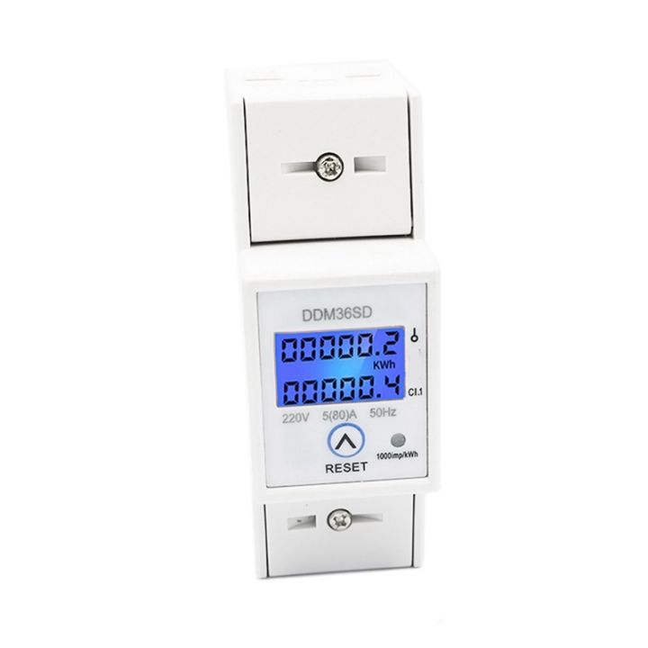 Single Phase Energy Meter 5-80A 200V Electric KWh Meter LCD Watt Meter ... Single Phase Energy Meter 5-80A 200V Electric KWh Meter LCD Watt Meter ...