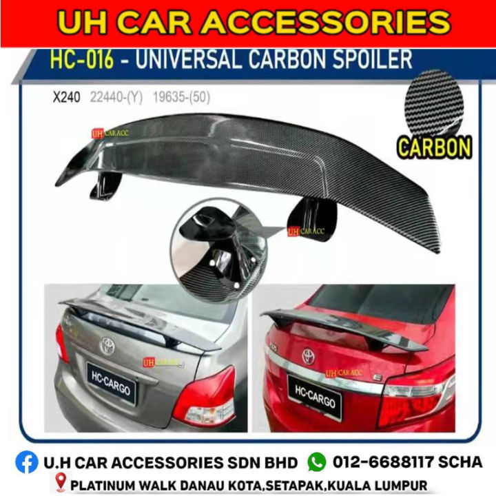 UNIVERSAL ABS SPOILER HONDA TOYOTA PROTON PERODUA SI ABS SPOILER | Lazada