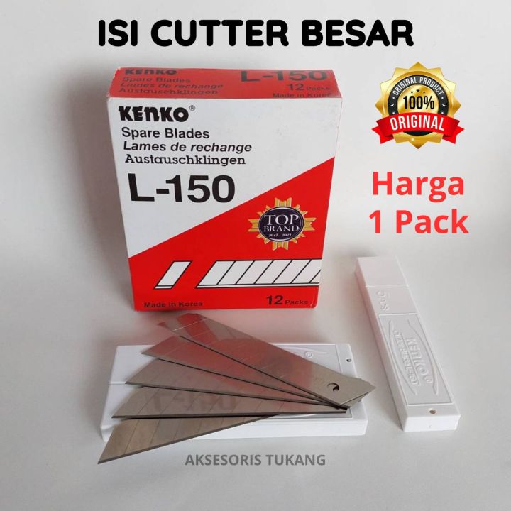 Isi Cutter Besar Kenko L150 1 Pack / Refill Mata Pisau Cutter Kenko ...