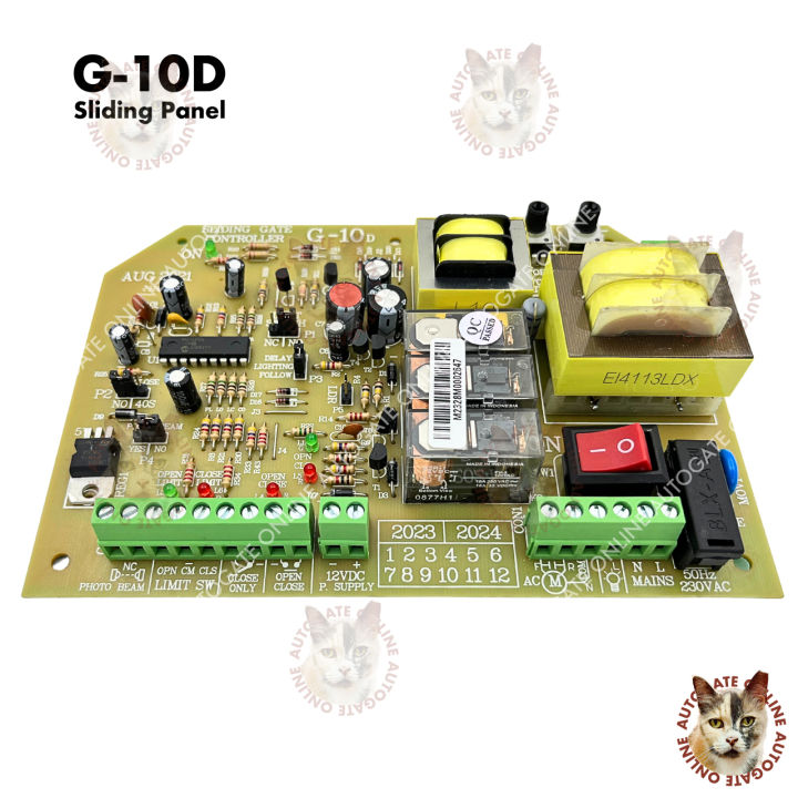 G10 -D AC SLIDING (NEW VERSION) AUTOGATE BOARD CONTROL PANEL AUTO GATE PCB BOARD CONTROLLER 电动门 ...