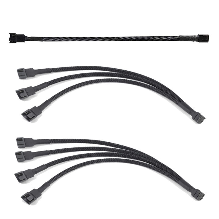 PC Fan Splitter 4 Pin PWM Fan Splitter Cable PC Case Fan Header ...
