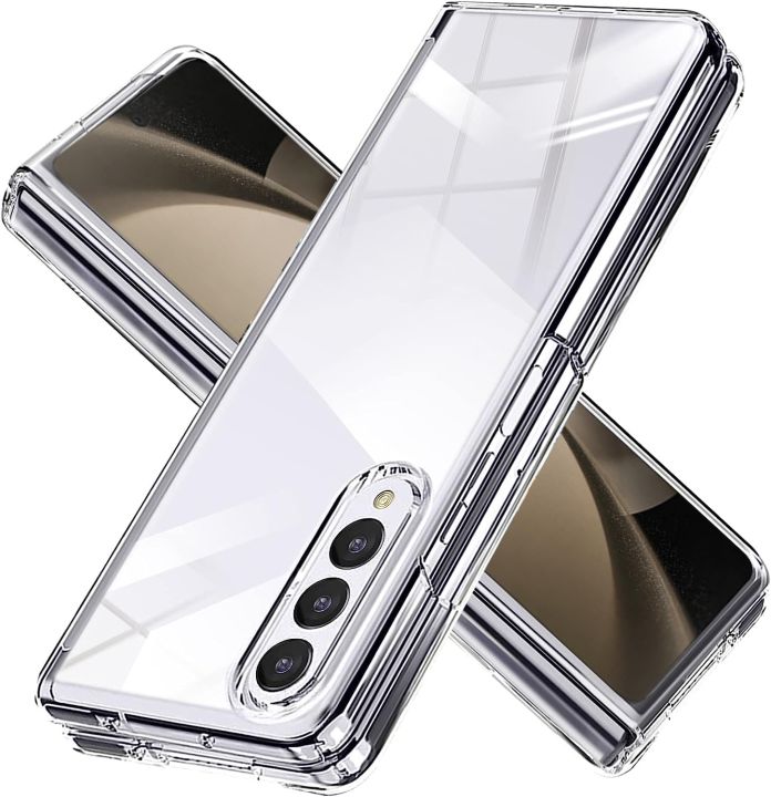 Samsung Galaxy Z Fold7 Z Fold6 Z Fold5 casing Clear Silicone Shockproof ...