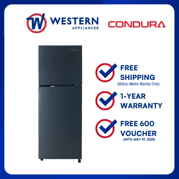 Condura CTF98i 9.2cu.ft. No Frost, Inverter, Two Door Refrigerator ...
