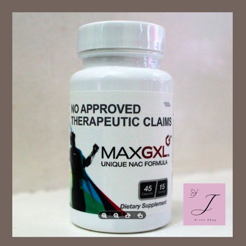 MaxGXL Glutathione accelerator Unique NAC Formula 45 capsules per ...