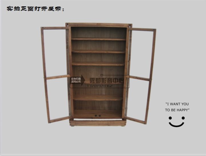 Chengyu solid wood audio rack CDDVD-264 disc storage cabinet Blu-ray ...