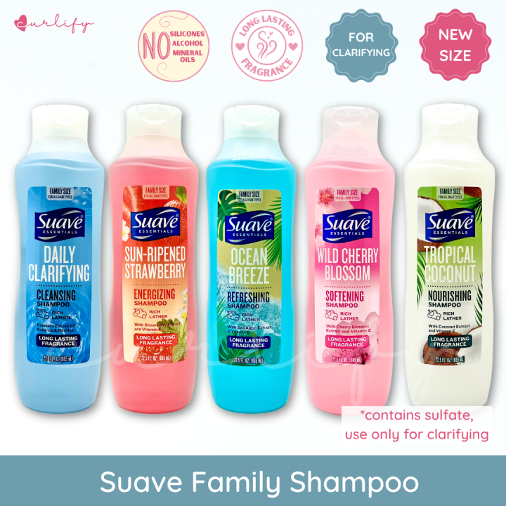 Suave Shampoo Family Size 887ml & 443ml 66ml | Lazada PH
