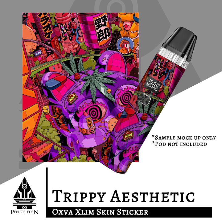 Trippy Aesthetic Oxva Xlim Skin Sticker (STICKER ONLY! DEVICE IS NOT ...