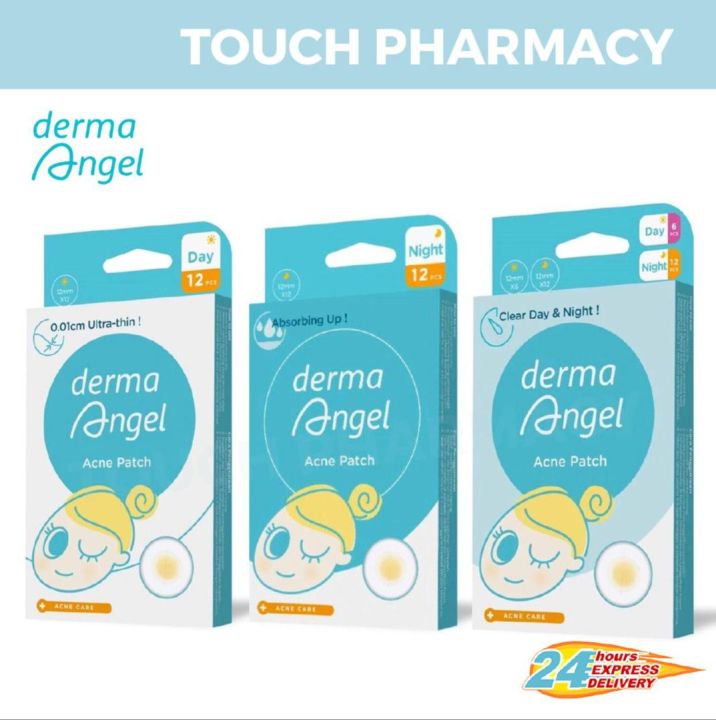DERMA ANGEL Acne Patch Day/Night 12'S / Day 6'S & Night 12'S | Lazada