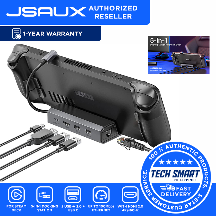 JSAUX Docking Station Compatible with Steam Deck, 5-in-1 Steam Deck ...