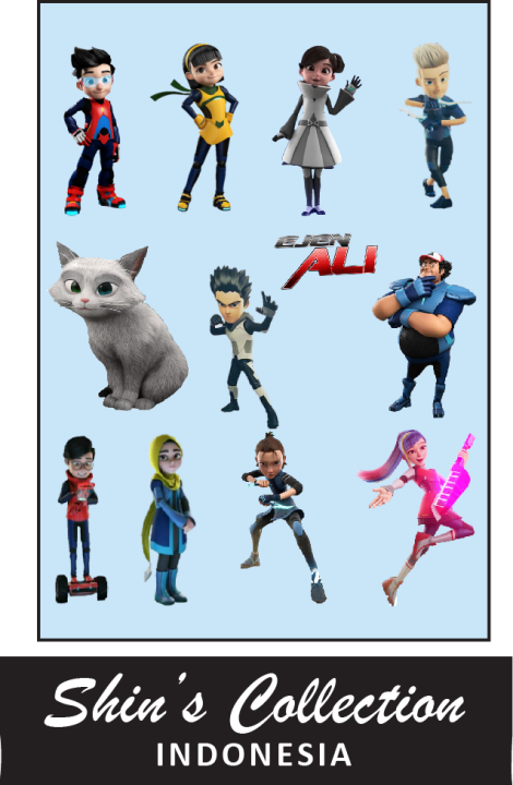 Sticker murah anti air Ejen Ali 1 pc | Lazada Indonesia