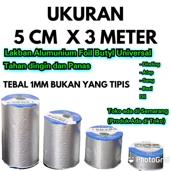 lakban Dinding atap besi dll anti bocor ukuran 5cm x 3 meter Lakban ...