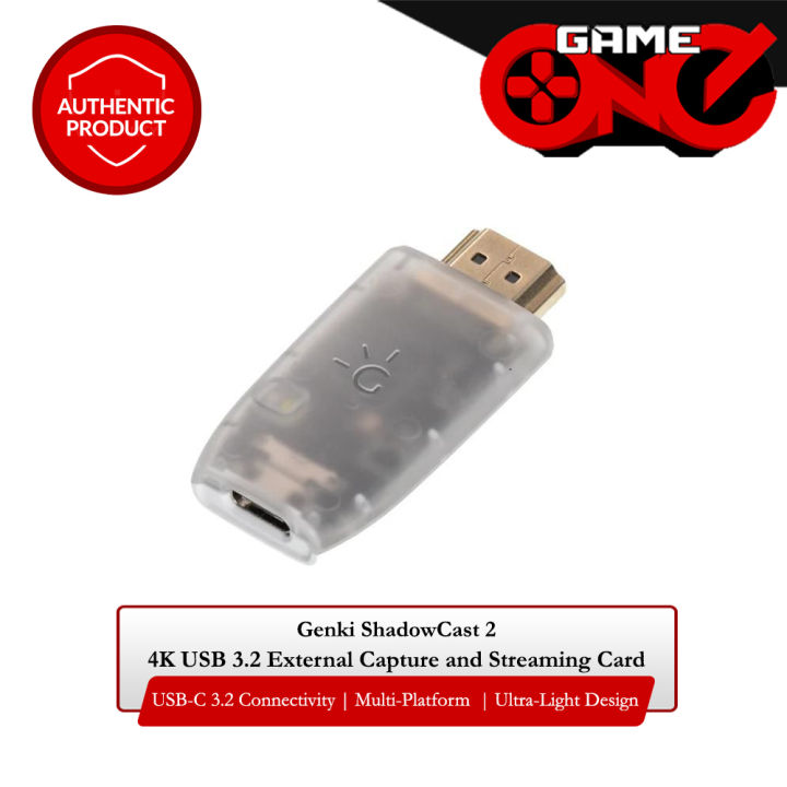 Genki ShadowCast 2 4K USB 3.2 Smallest External Capture and Streaming ...
