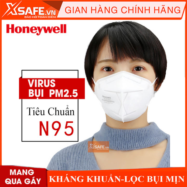 Khẩu trang N95 Honeywell H910 Plus Tiêu chuẩn NOISH Hoa Kỳ Kháng khuẩn - lọc bụi mịn Bộ y tế ...