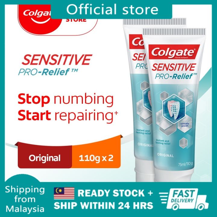 Colgate Sensitive Pro Relief Original Toothpaste Valuepack 110g x 2 | Lazada