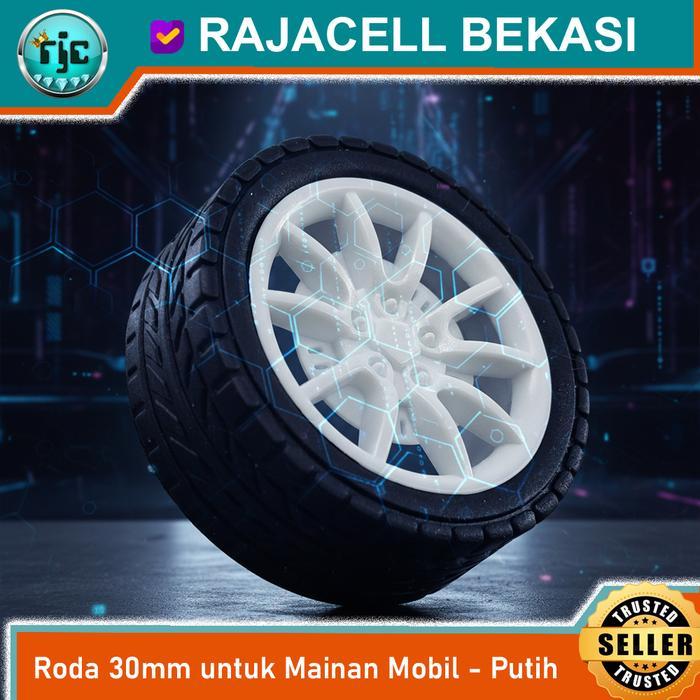 Roda 20mm as Shaft 2mm untuk Mainan Mobil mobilan DIY Robot Smart Car ...