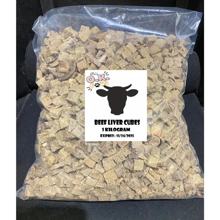 1KG BEEF LIVER CUBES FREEZE DRIED FOR DOG/CATS | Lazada PH