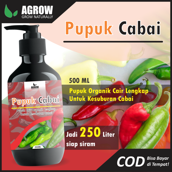 Pupuk Organik Cair Tanaman Cabai 500ML POC Kompos Pupuk Cabe by Agrow | Lazada Indonesia