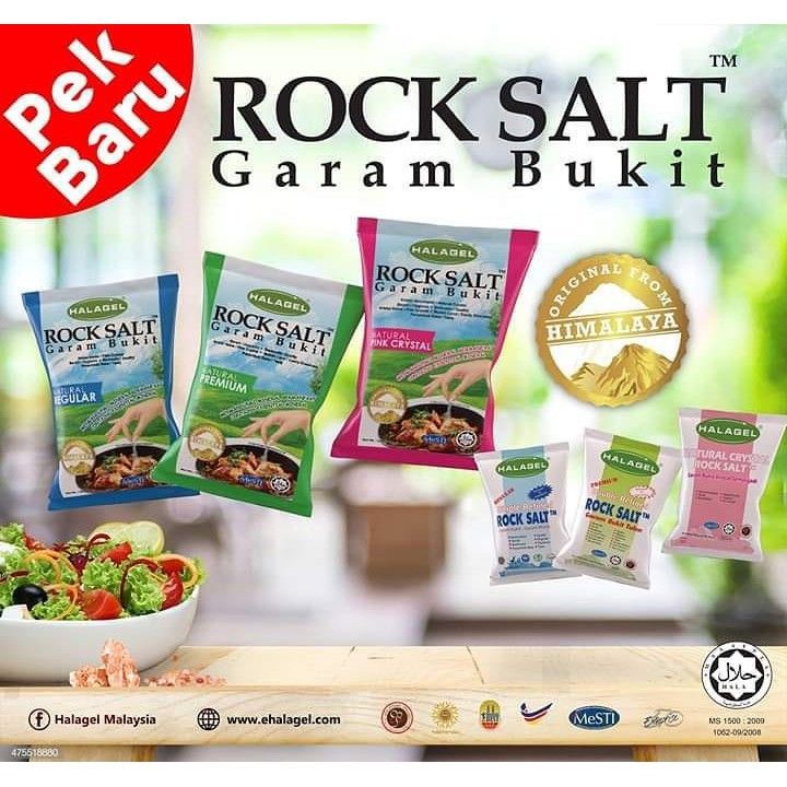Halagel Rock Salt Garam Bukit 400g | Lazada