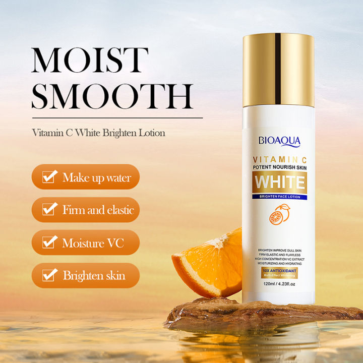 BIOAQUA Vitamin C White Brighten Face Lotion Potent Nourish Skin ...