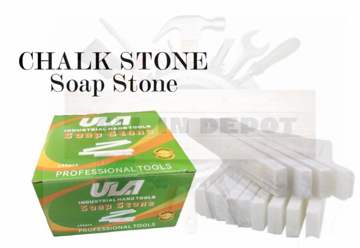 CHALK STONE soft Stone/soap Stone/Metal Mark Line 144pcs (Box ...