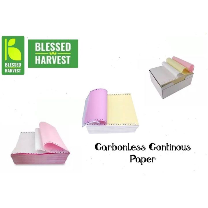 BHM Carbonless Continous Paper 1 Half 3 Ply for Dot Matrix Paper ...