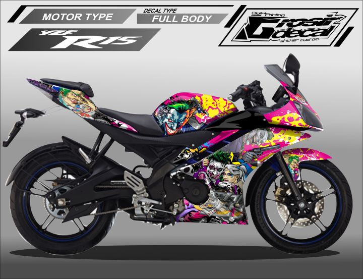 Striping Stiker R15 V2 Fullbody Striping Sticker Yamaha R15 V2 Joker ...