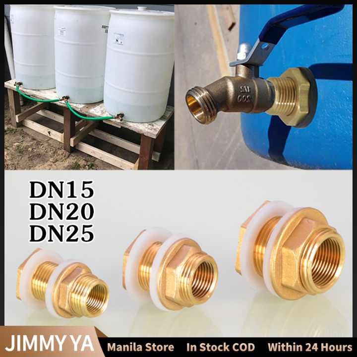 Solid Brass Water Tank Adapter Fittings Water Tank Connector DN15/DN20 ...