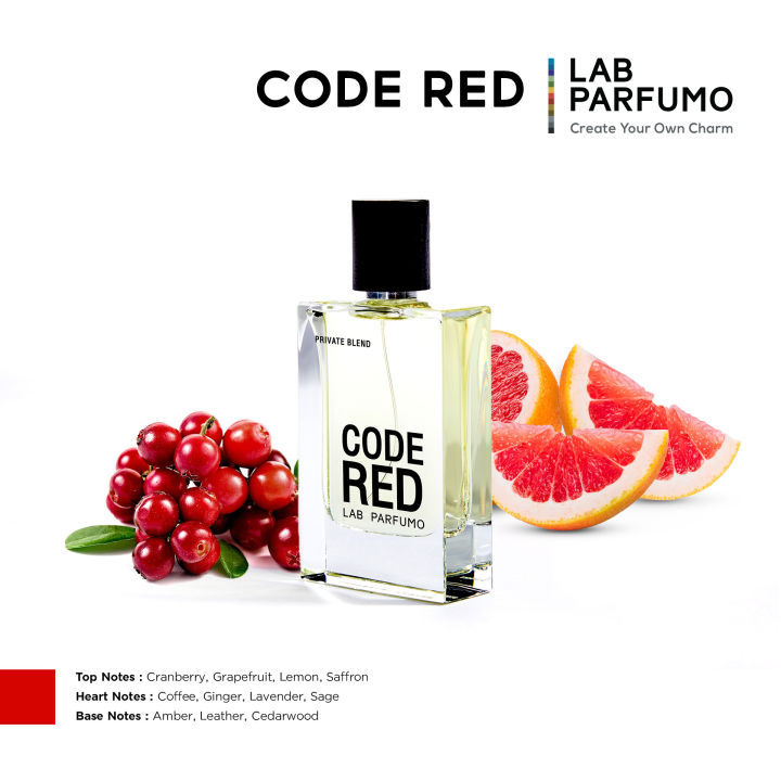 CODE RED by LAB PARFUMO น้ำหอมสำหรับทุกเพศ (EDP for Unisex) ขนาด 30ml ...