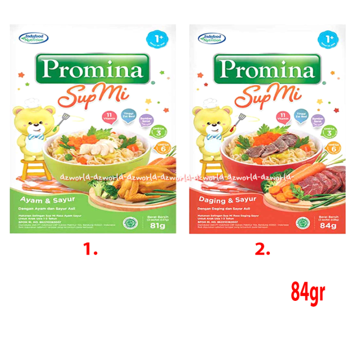 Promina Sup Mi 84gr Daging & Sayur Mie Untuk Anak Usia 1-3tahun Ayam ...