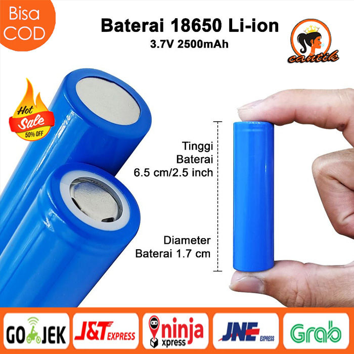 BATERAI KIPAS / BATERAI / BATTERY 18650 / BATRE 1500mAh | Lazada Indonesia