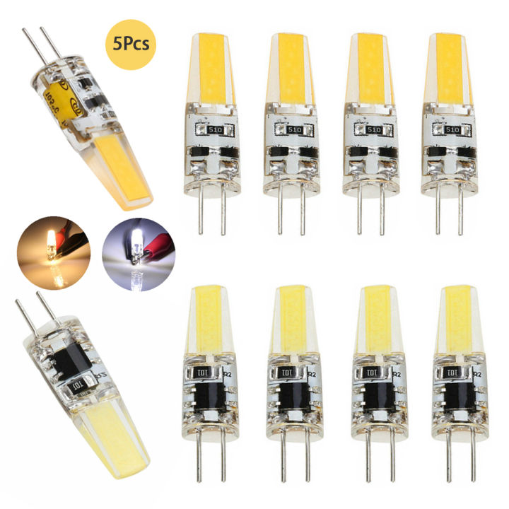 5Pcs LED G4 G9 Lamp Bulb AC/DC 12V 220V 6W 1505 COB LED Lighting Lights ...