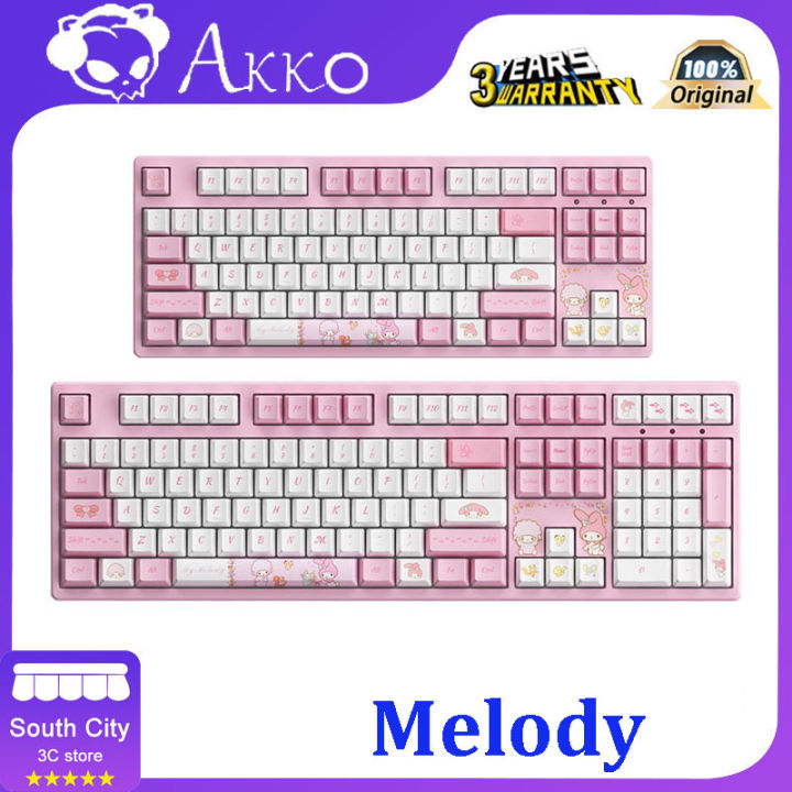 Akko Melody Mechanical Keyboard PBT Key cap Hot sublimate Cute girls ...